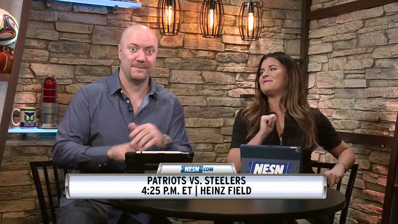 NESN Pregame Chat with Matt Chatham and Courtney Cox - YouTube