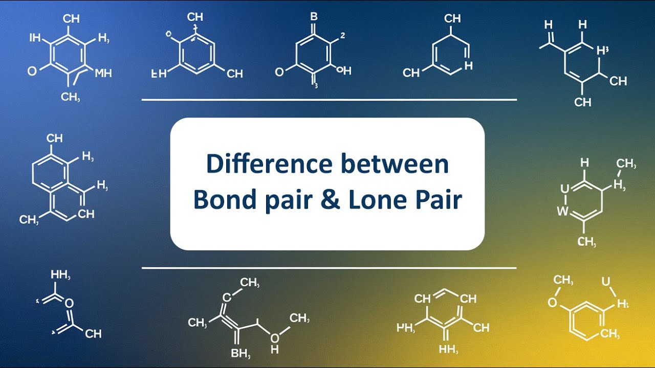 Difference between Bond pair & Lone pair #chemistry #chemicalbonding # ...