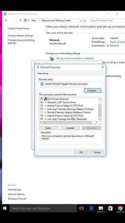 How to enable or disable IPV6 in windows 10 - YouTube