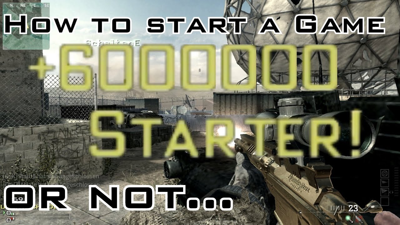 How to start a game / Wie startet man ein Spiel richtig - YouTube