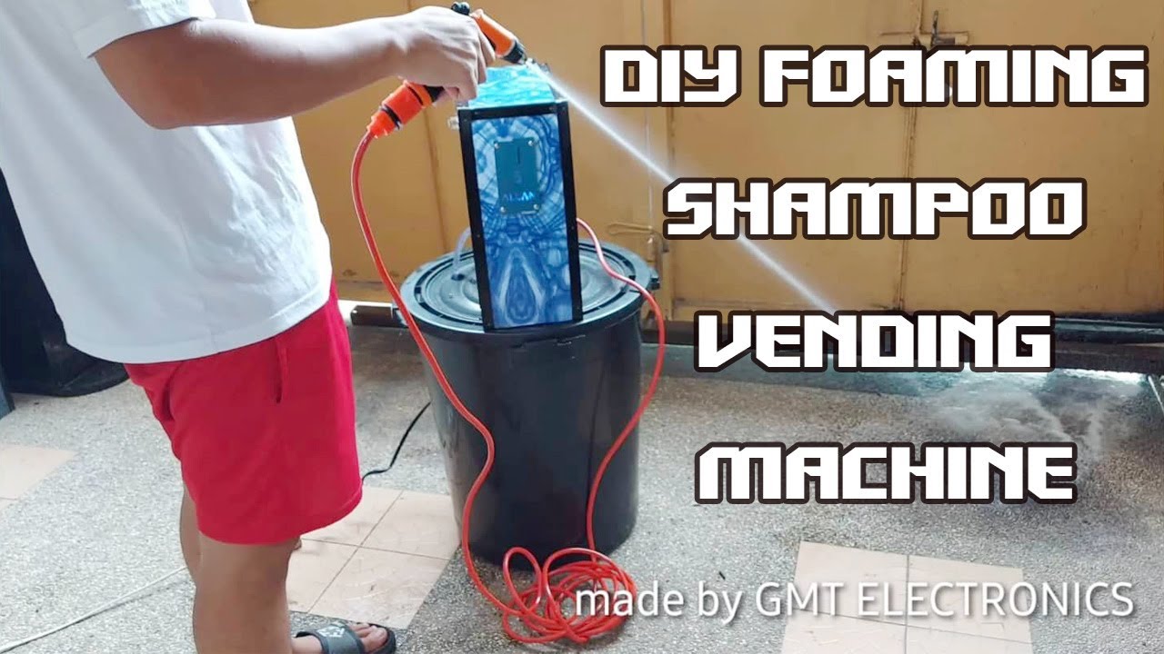 Shampoo SPRAY Vending Machine for Carwash - YouTube