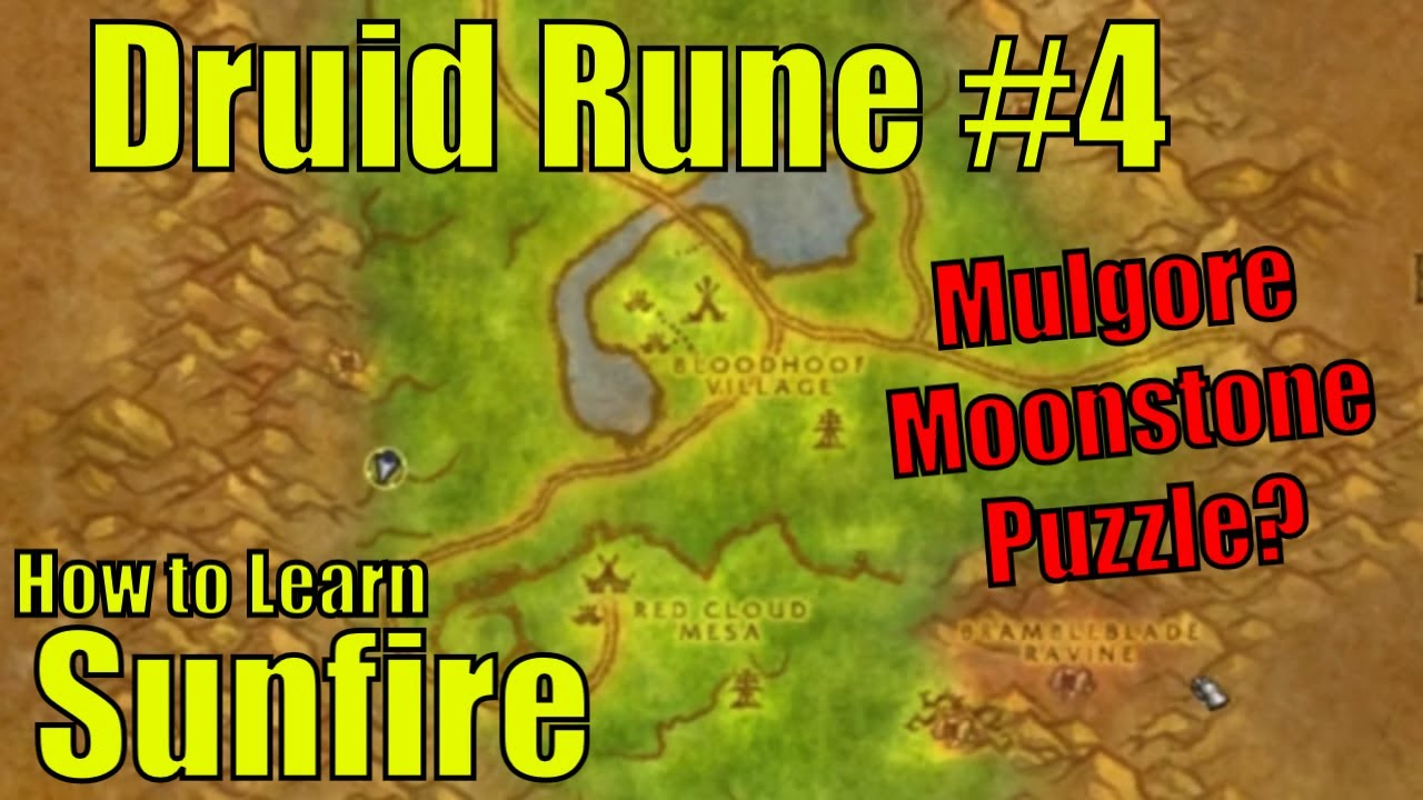 Druid Rune 4 SUNFIRE & Rune of the Sun | World of Warcraft Classic ...