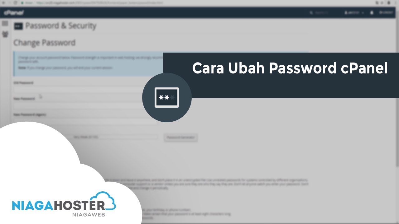 Cara Mengganti Password cPanel dengan Mudah - NIAGAHOSTER - YouTube