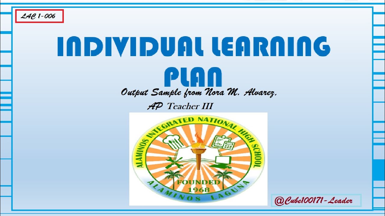 Individual Learning Plan Sample From Araling Panlipunan YouTube individual-learning-plan-sample-from-araling-panlipunan-youtube