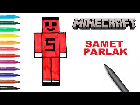 How to Draw Minecraft I Kolay MineCraft Samet Parlak Çizimi