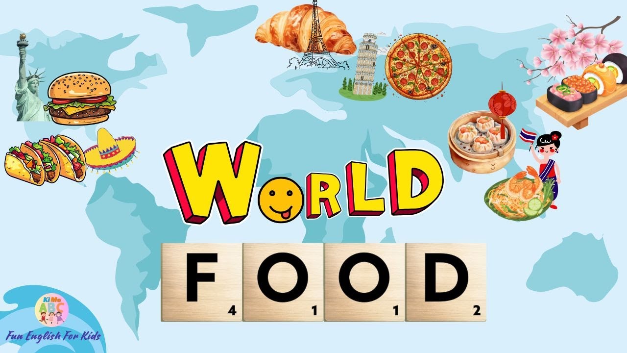 Kids vocabulary - World Food - Fun English for Kids - YouTube