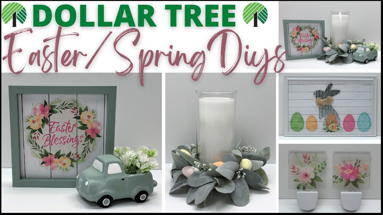 Dollar Tree Easter Spring Diys/High End Spring Decor - YouTube