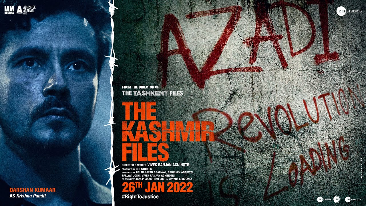 The Kashmir Files I Character Motion Poster | Darshan Kumaar | Vivek ...