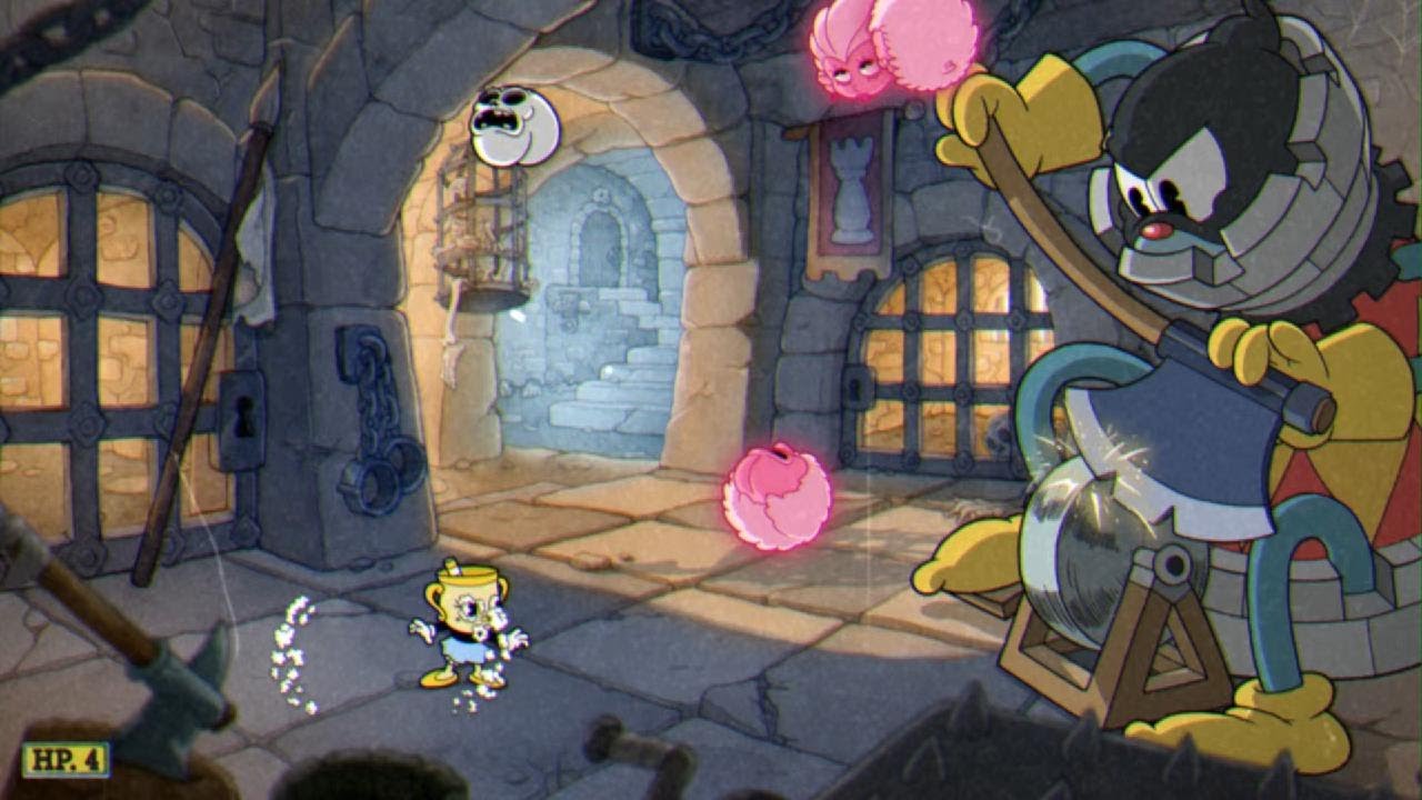 How to beat the rook in Cuphead DLC - YouTube