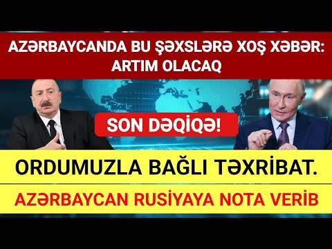 SON XƏBƏRLƏR: 15.11.2025 - XEBERLER BUGUN 2025