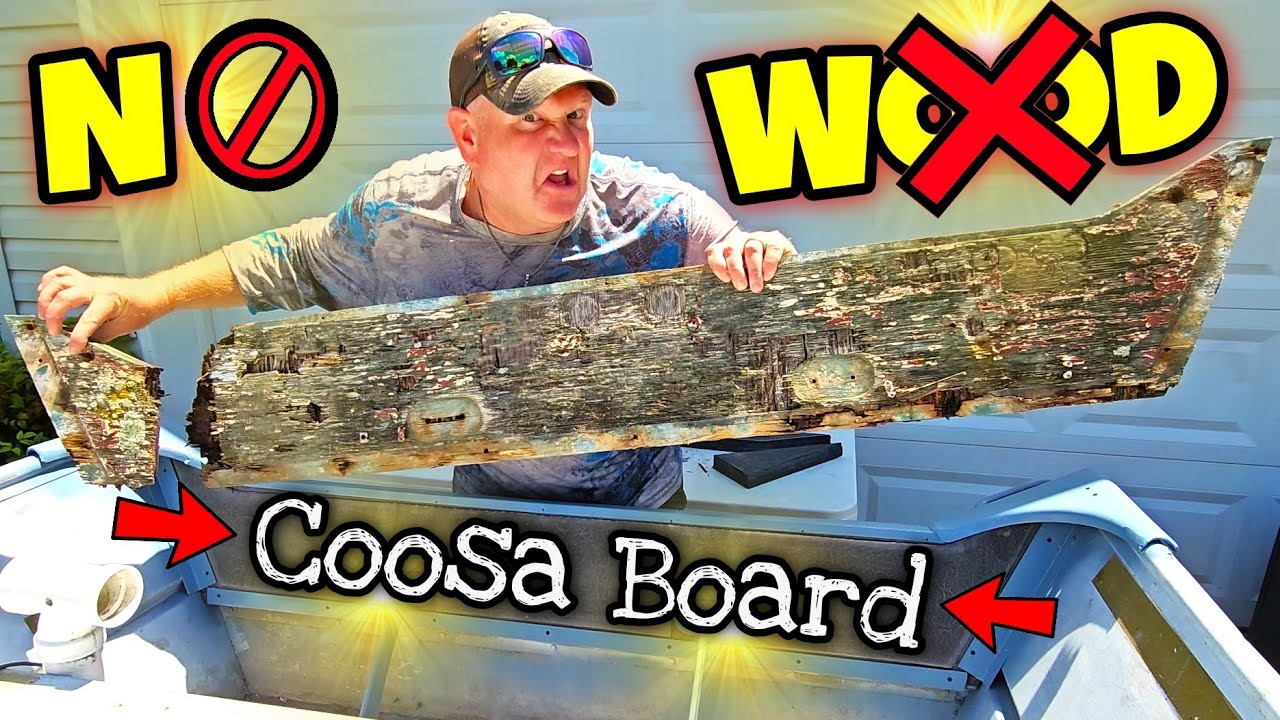 Coosa Board Jon Boat Transom DIY (NO WOOD = NO ROT) - YouTube