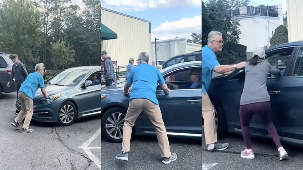 Man tries to stop moving car after ‘hit and run’ - YouTube