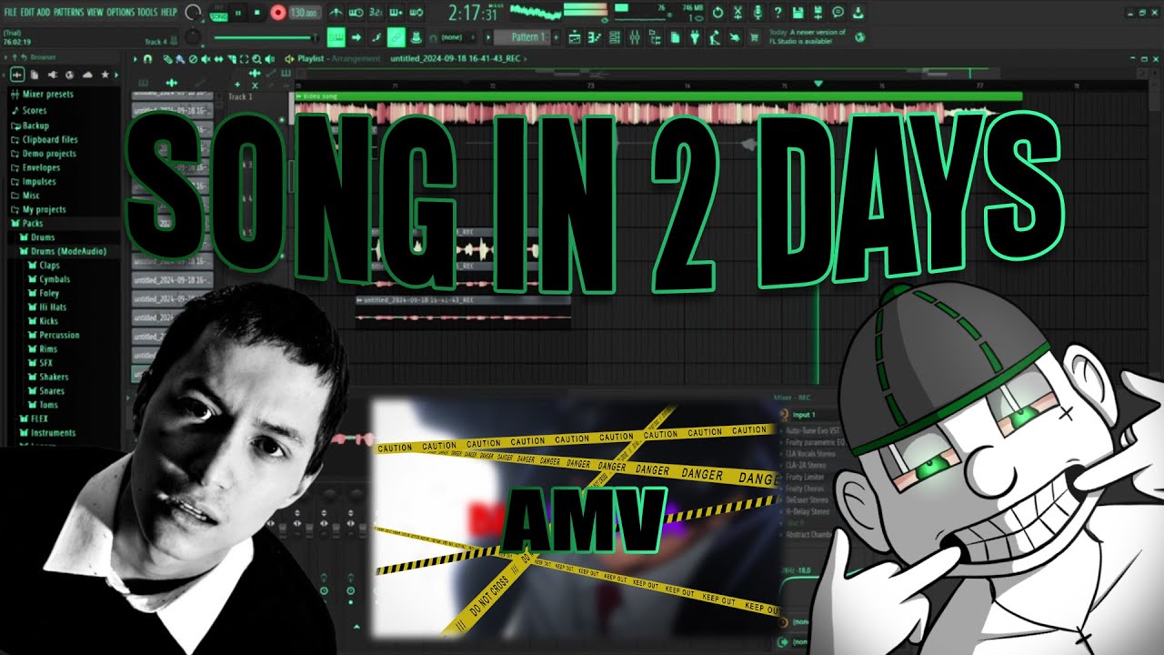 Making a Song in 2 DAYS!?!?😱🔥(With AMV) - YouTube