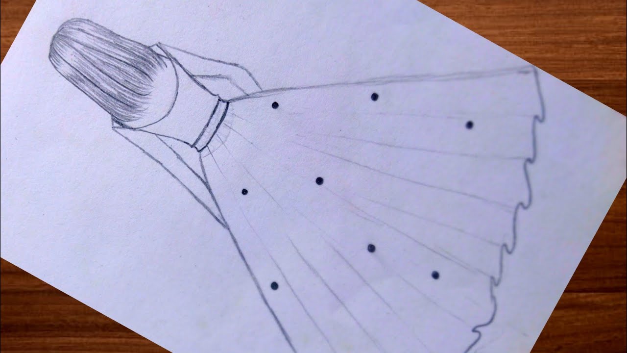 Very easy to draw a girl from backside - How to draw a girl backside ...