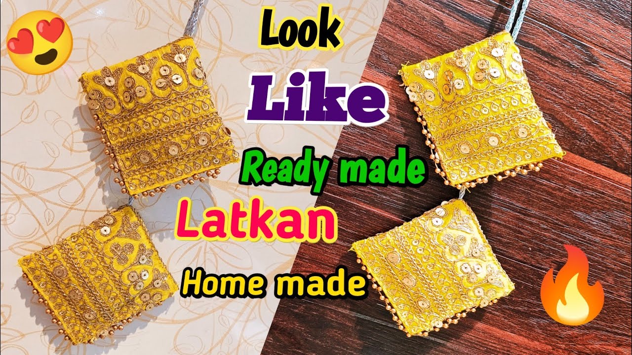 You can Make Ready Made Latkan At Home Simple Method 😍 beautiful Tassel ...