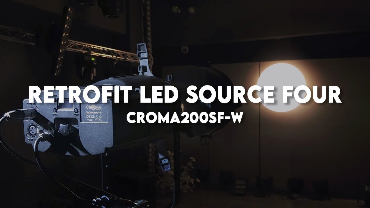 Retrofit LED para Elipsoidal Source Four CROMA200SF-W - YouTube