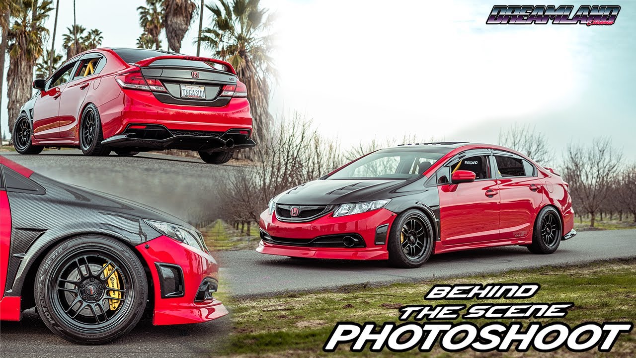 BTS Photoshoot: Track Spec 2015 Honda Civic Si + Test Drive - YouTube