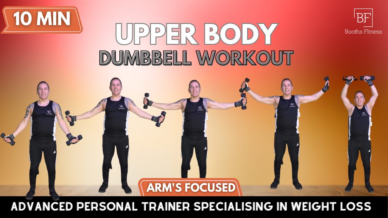 10 MIN ARM and UPPER BODY WORKOUT - With Weights (Upper Body Toning ...