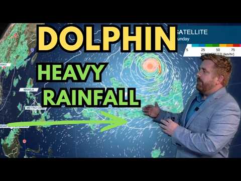 Super Typhoon Dolphin forecast and monsoonal inflow for the Philippines