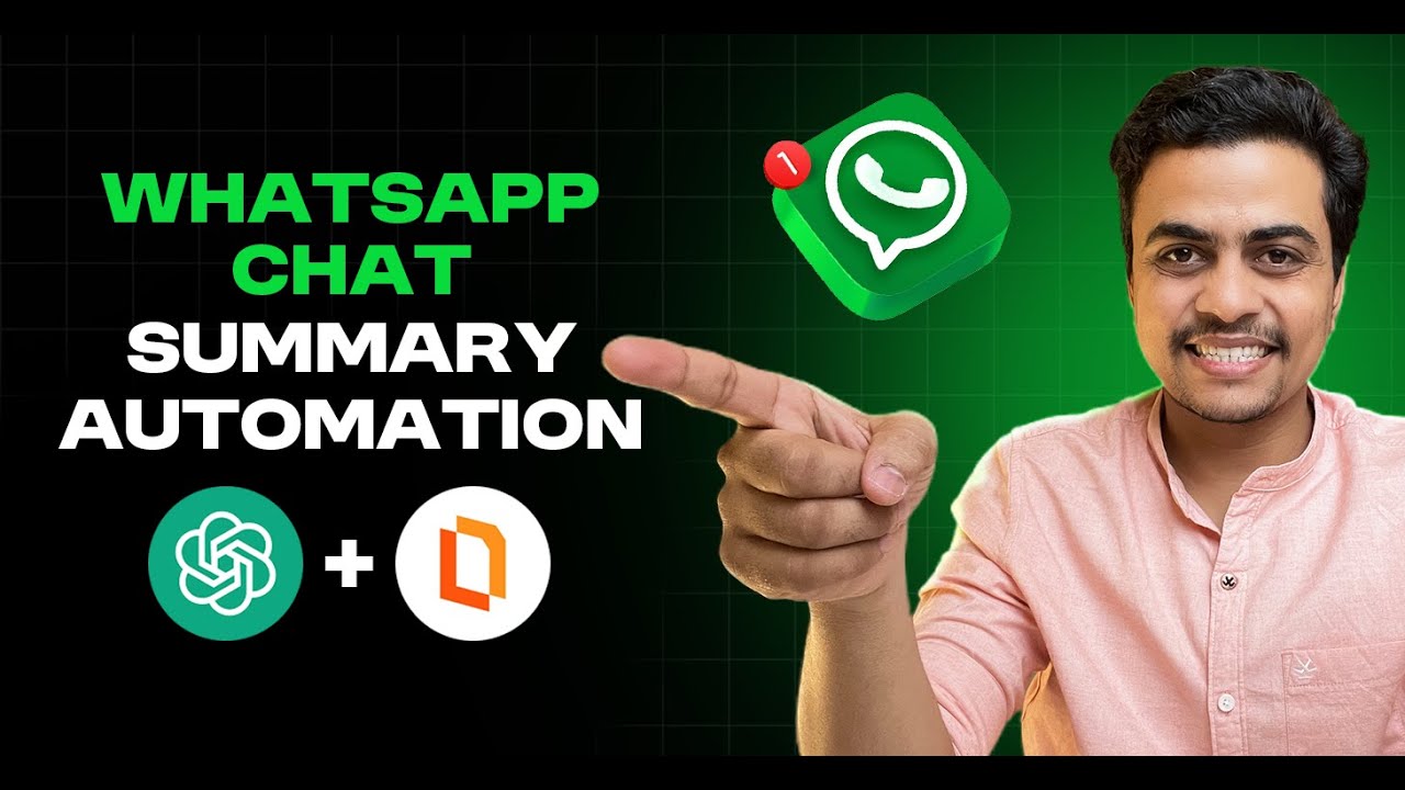 Whatsapp Chat Summary Automation with ChatGPT and PDF.co - YouTube