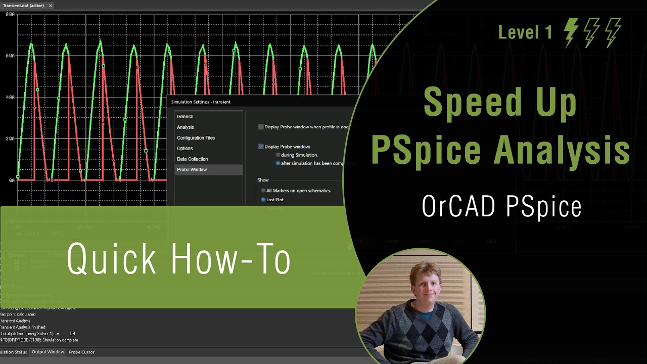 How to Expedite PSpice Analysis with Saved Measurements - YouTube