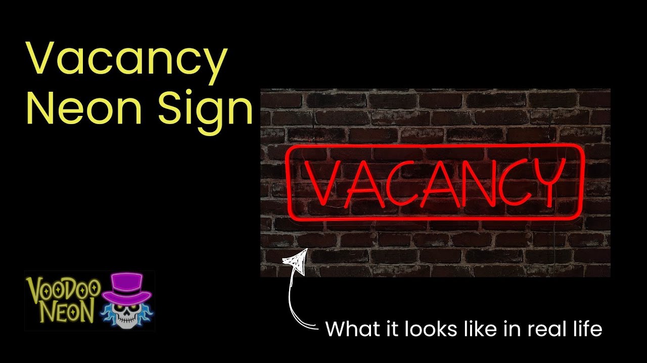 Vacancy Neon Sign - Perfect for Motels & Hotels - YouTube