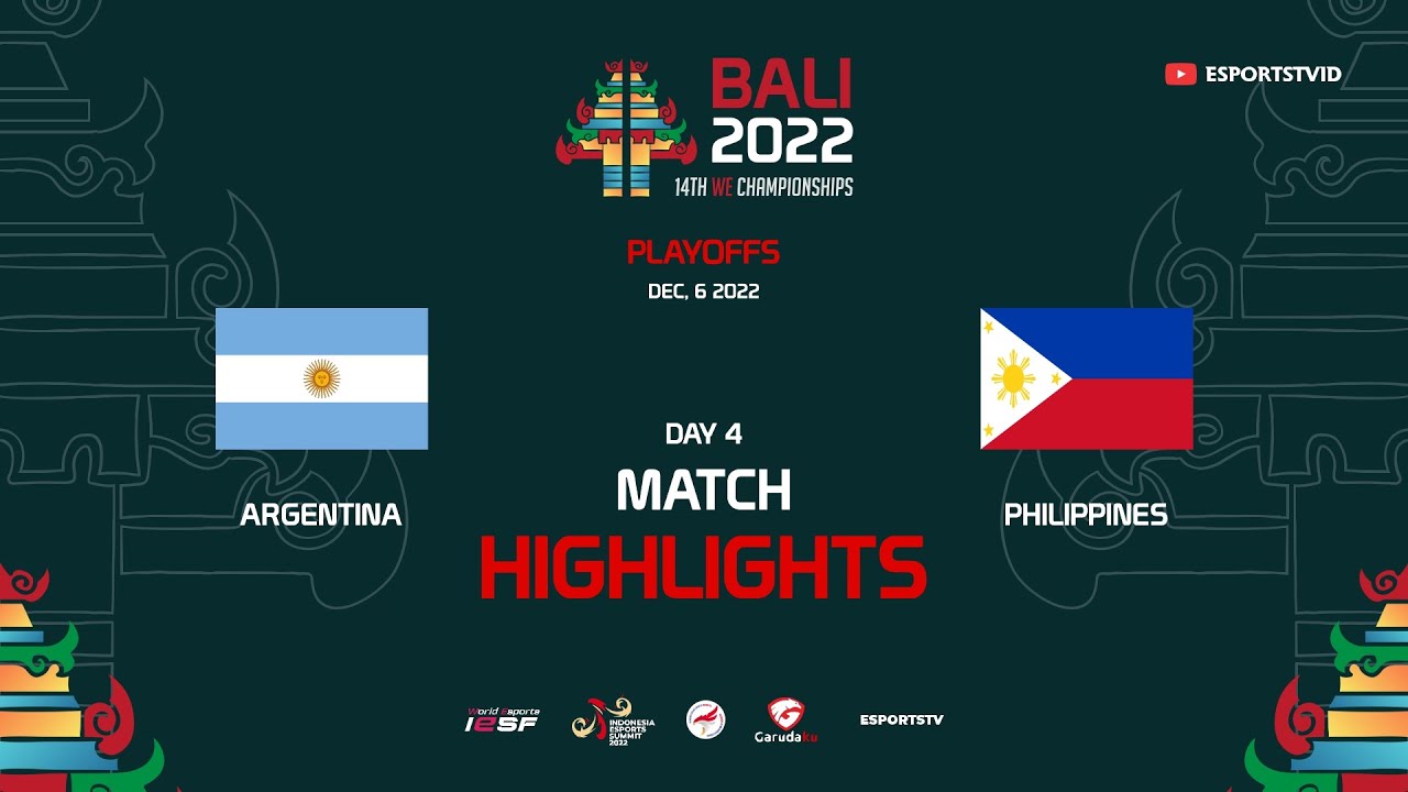 Argentina vs Philippines HIGHLIGHTS IESF World Esports Championship ...