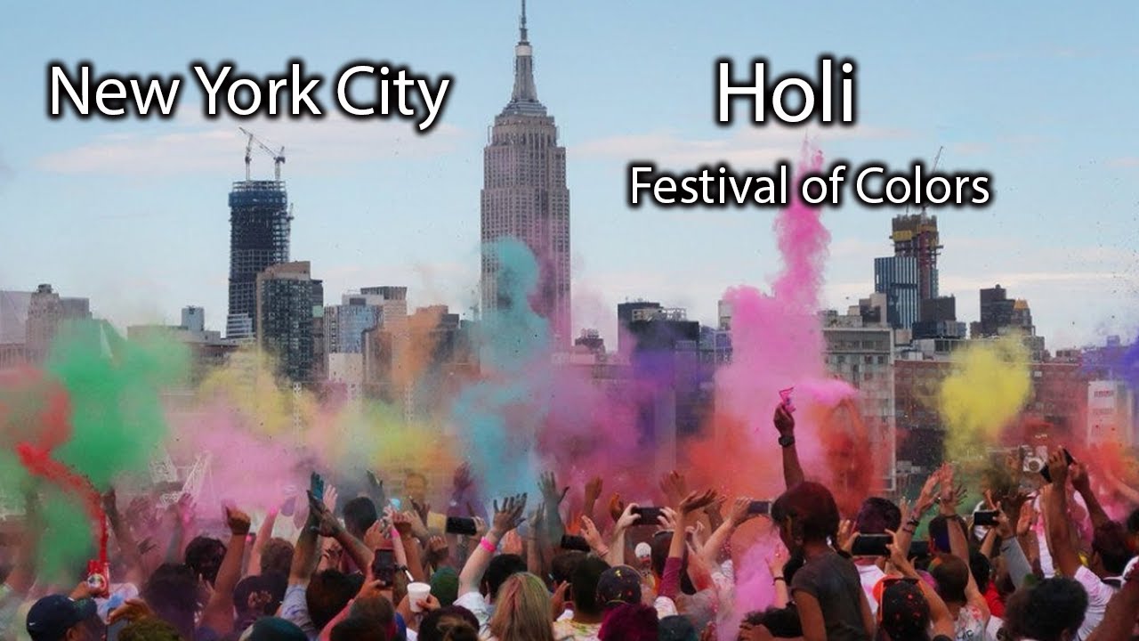 LIVE New York City Holi Festival of Colors #livestream #holi - YouTube