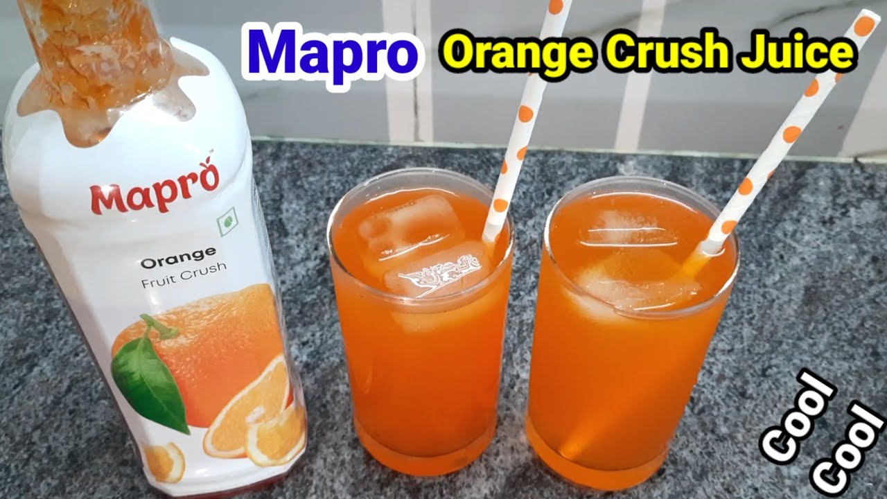 Orange crush juice recipe|mapro orange fruit crush|mapro|orange crush|orange juice ...