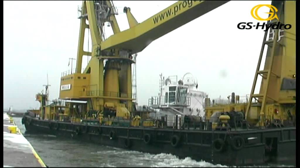 GS-Hydro - transport dźwigu offshore - YouTube