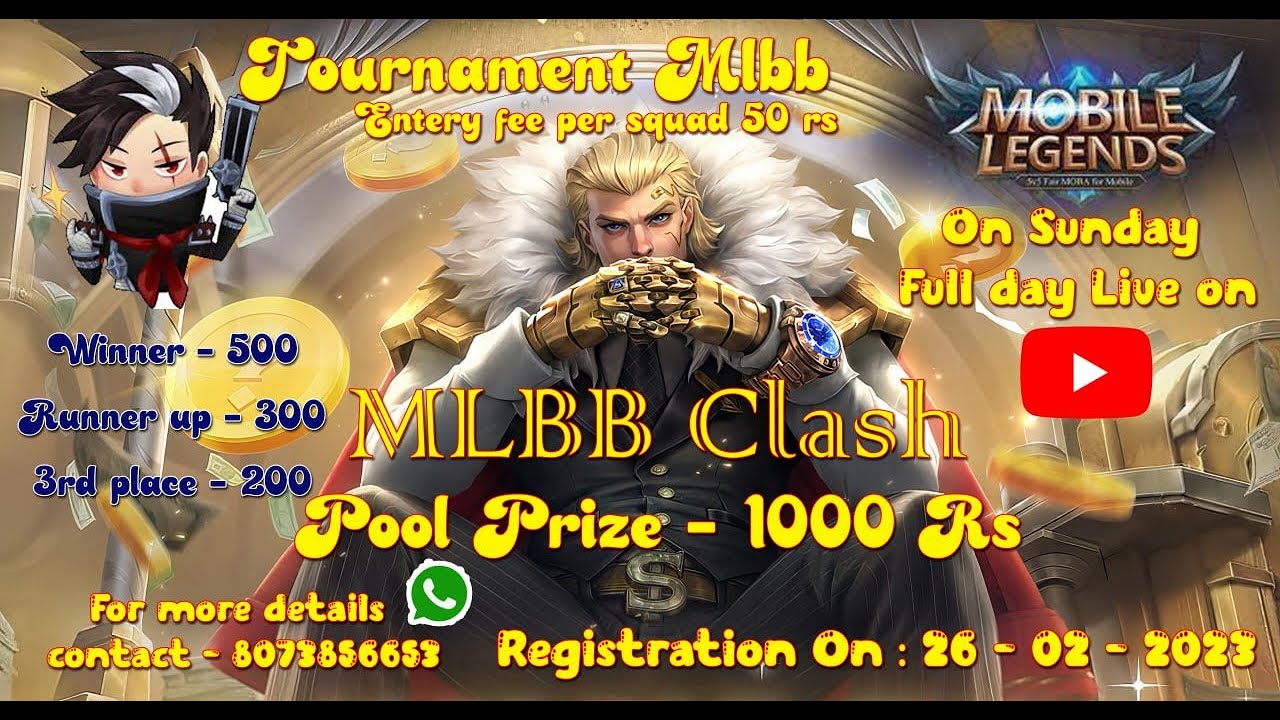 Tournament 1k Prizes Mlbb 20 Slots - YouTube