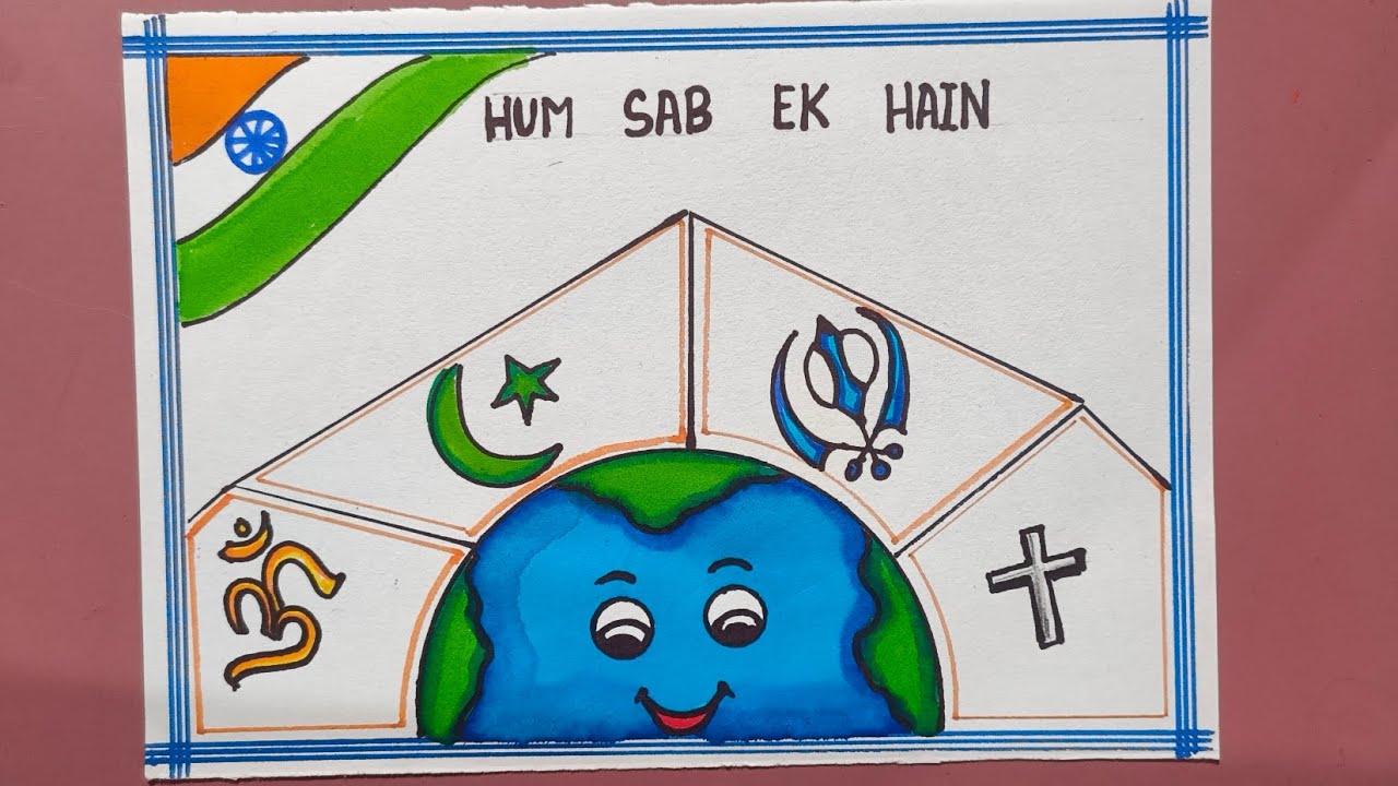National Unity Day special drawing 🤝🏻🇮🇳 || ( Very Easy ) step by step ...