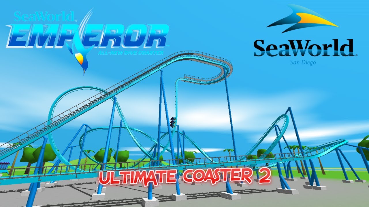 EMPEROR - DIVE COASTER - SEAWORLD SAN DIEGO - RECRIAÇÃO - ULTIMATE ...