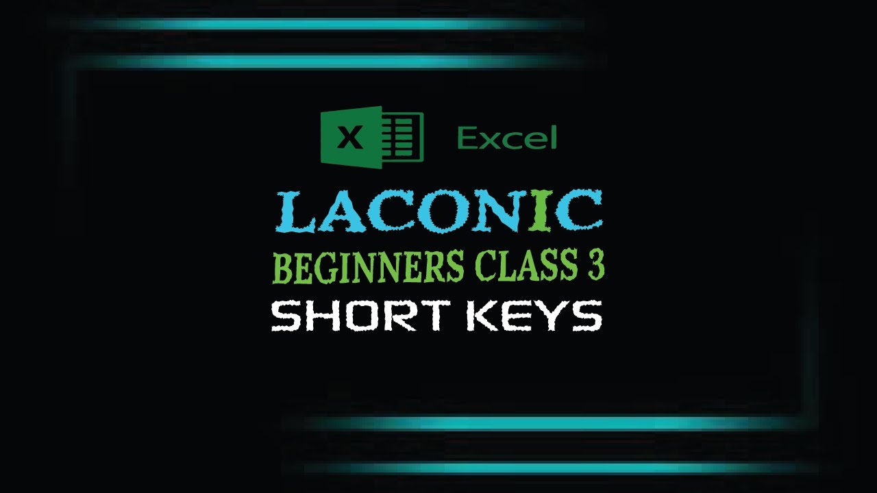 Ms Excel Beginners 3 Youtube