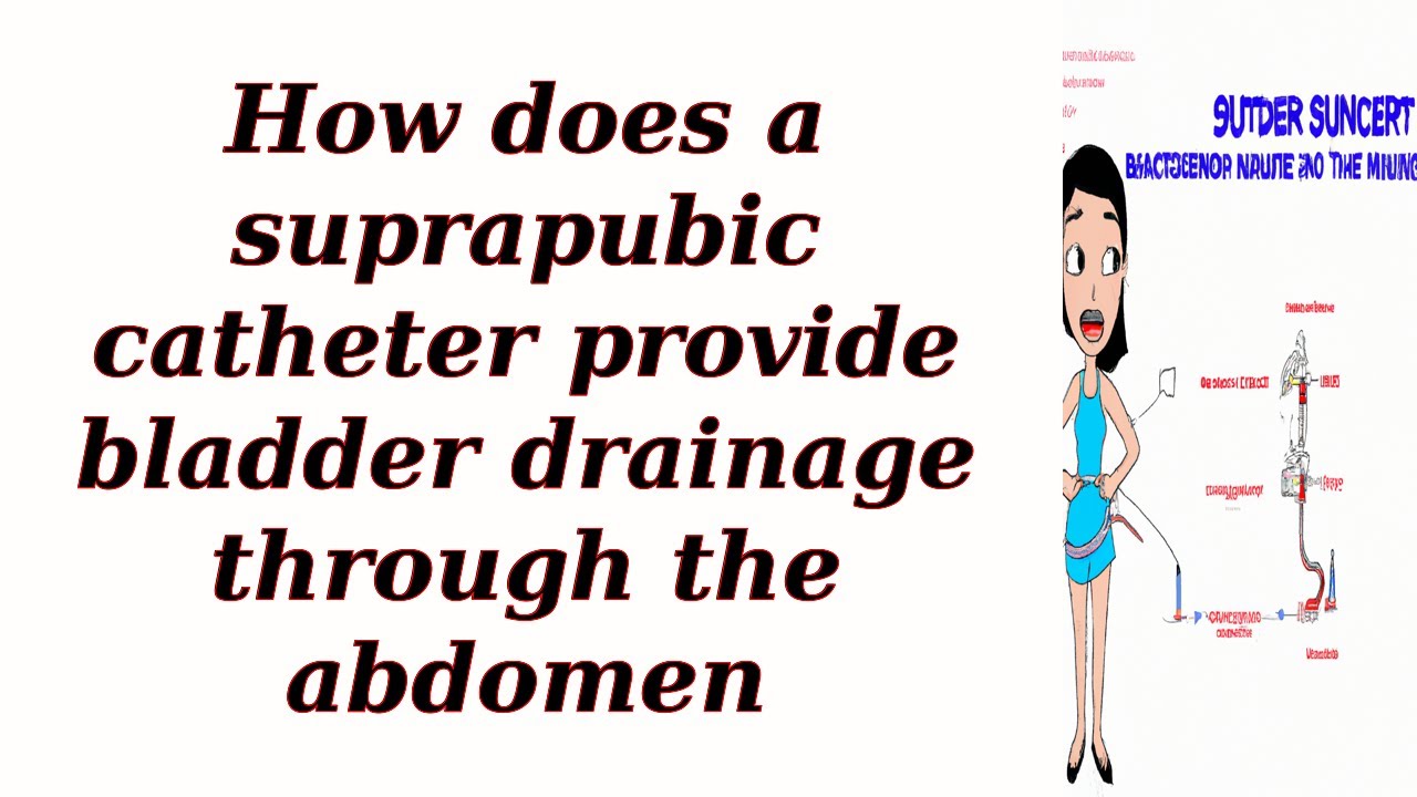 How does a suprapubic catheter provide bladder drainage through the ...