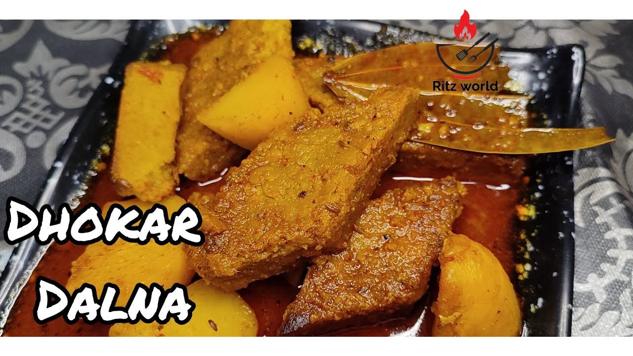 Dhokar Dalna recipe bengali style / নিরামিষ ধোকার ডালনা / এই ভাবে ধোকার ...
