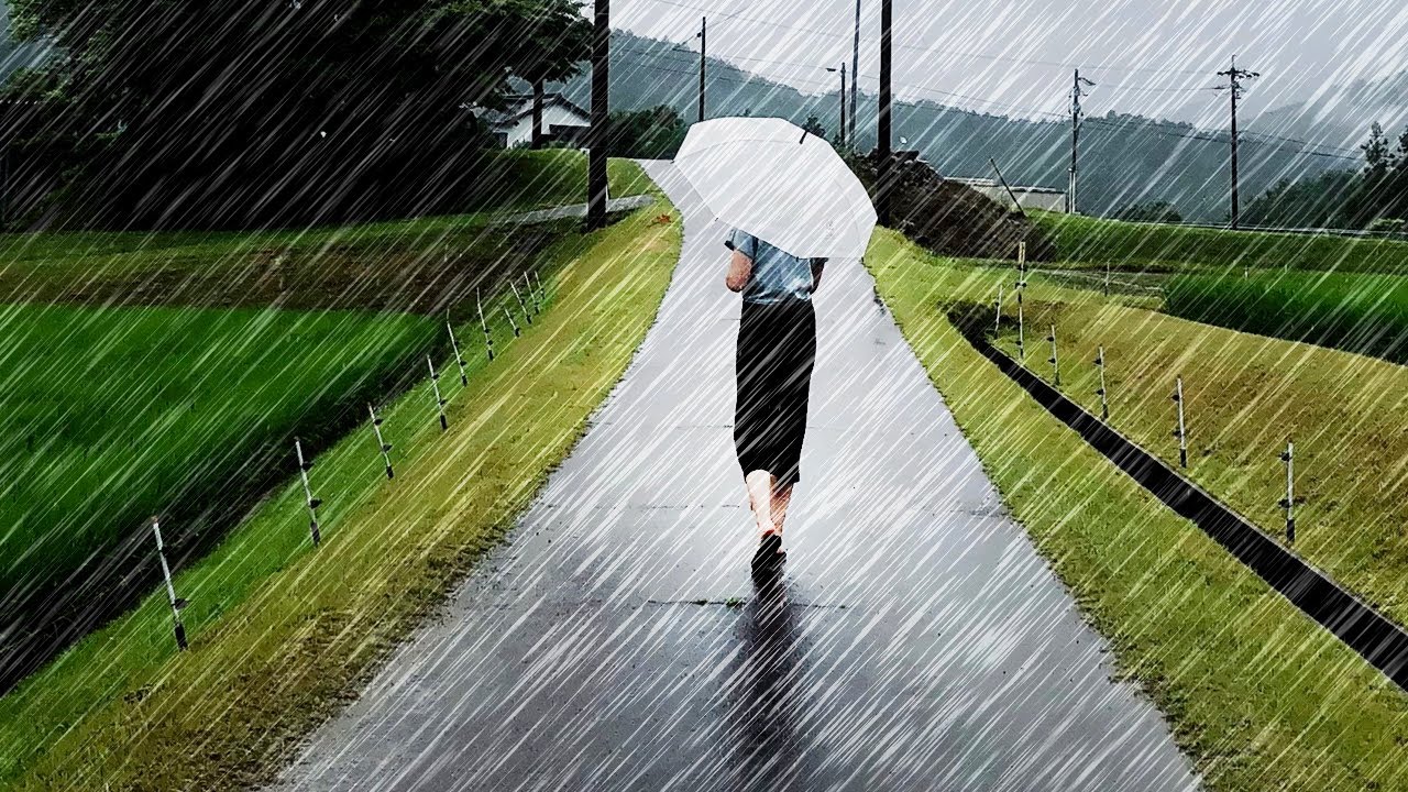 4K HEAVY RAIN WALK IN RIDICULOUS THUNDERSTORM (Gardens by the Bay ...