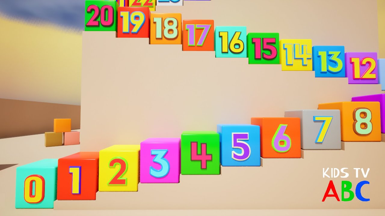Number blocks 1 to 50 | Counting by 1 to 50 | Kids TV ABC - YouTube