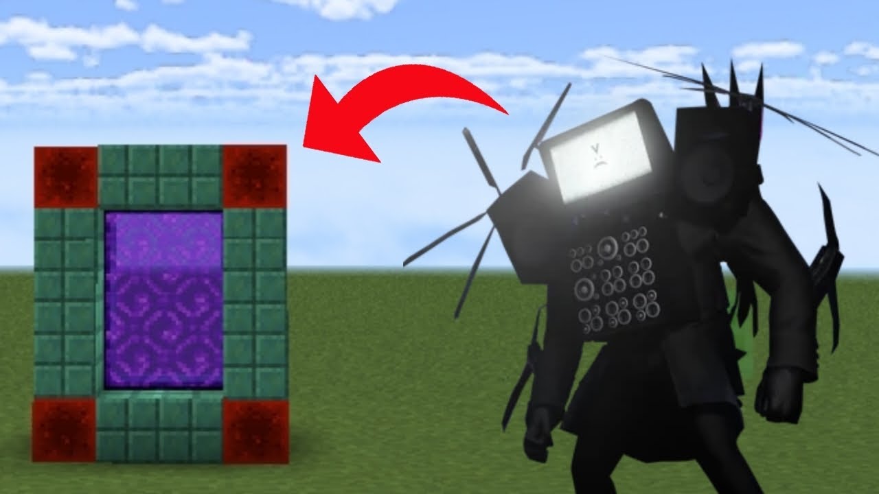 CARA MEMBUAT PORTAL UPGRADE TITAN TV MAN - MINECRAFT - YouTube