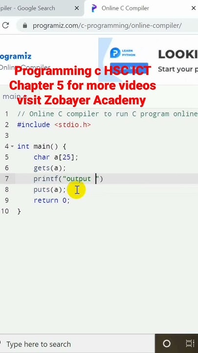 programming c HSC ICT Chapter 5 #ictclass #hscict #ict #hsc #ictchannel - YouTube