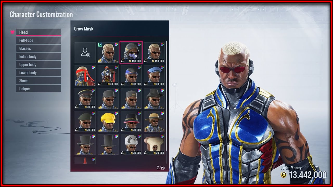Raven FULL Customisation & Character Panels | Tekken 8 - YouTube