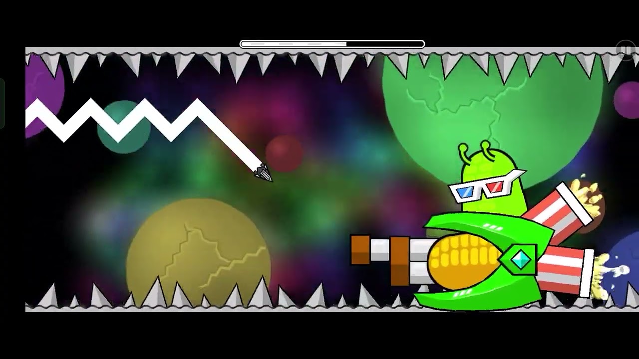 pop corn and 3 coins and geometry dash full - YouTube