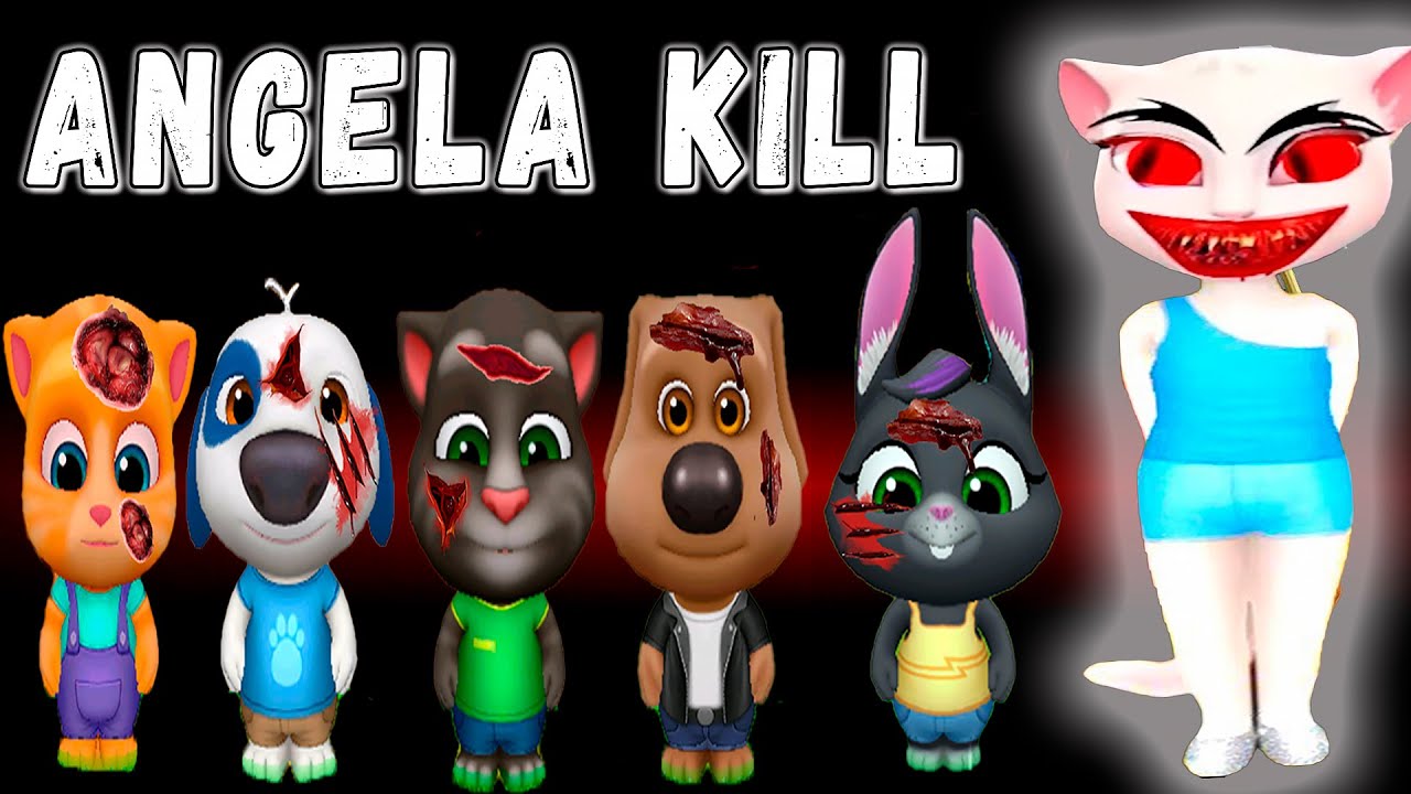 Scary ANGELA and Talking Tom \ Talking Tom and Friends - YouTube
