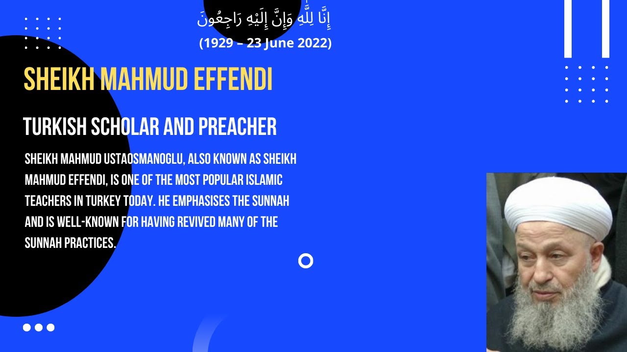 sheikh Mahmud Efendi- largest funerals of Turkey|| shaikh Mahmoud ...