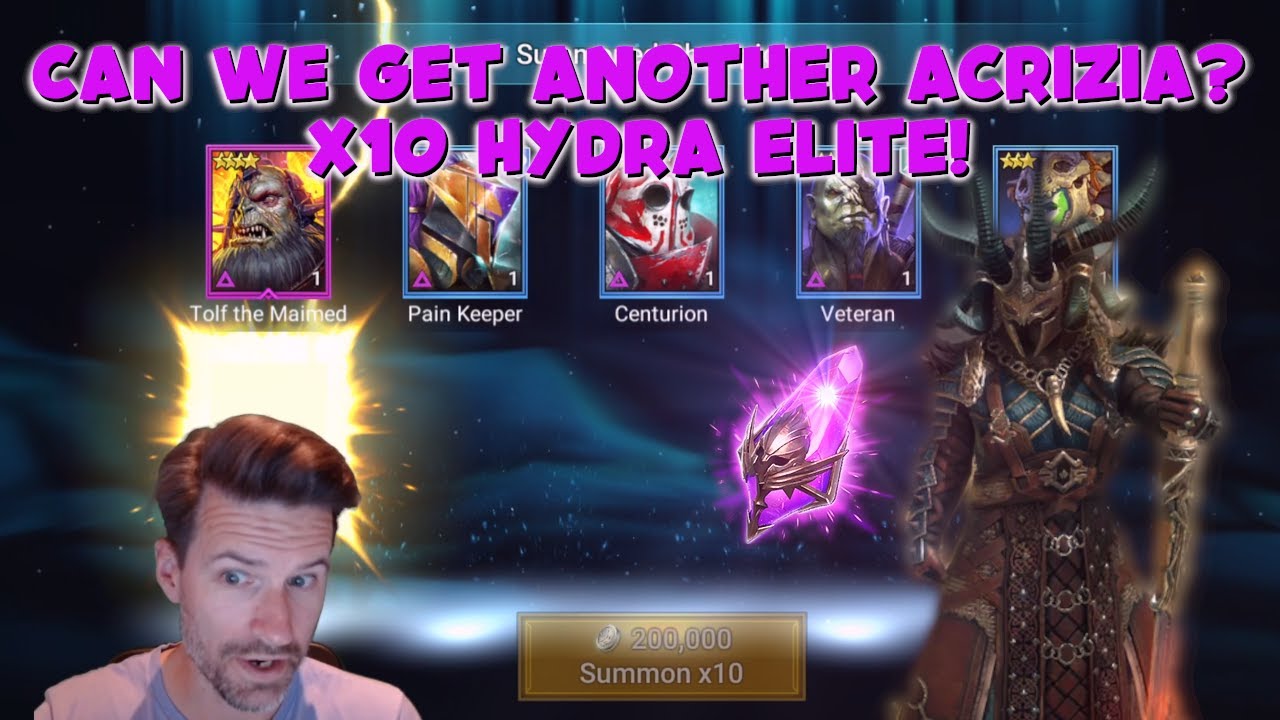 Hydra Goddess Acrizia is back on x10 Can we strike GOLD?!? - Raid ...