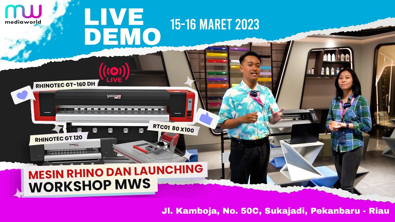 ADA LIVE DEMO MESIN LAGI NIH DI MEDIA WORLD SUKSES, !!! - YouTube