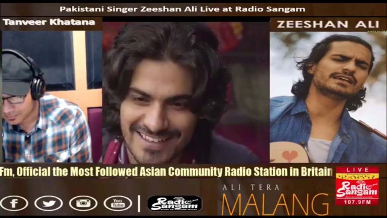 Singer Zeeshan Ali Live At Radio Sangam With Tanveer Khatana - YouTube