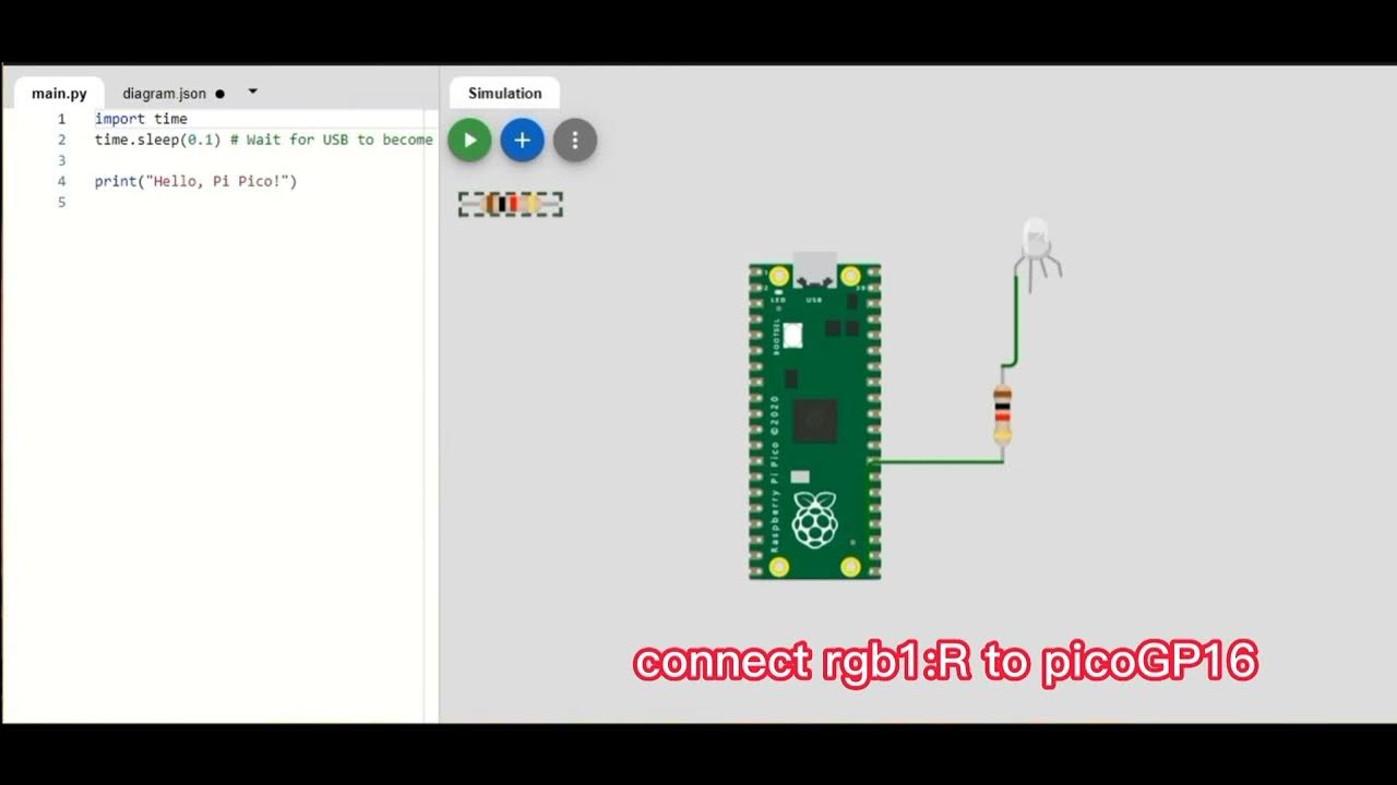 How to control RGB LED using Raspberry pi pico #simulation # ...