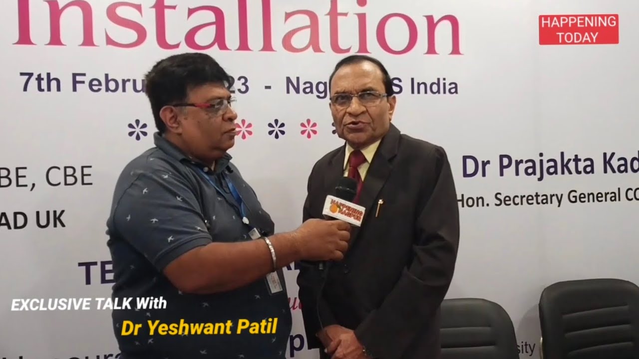 EXCLUSIVE Talk With Dr Yeshwant Patil @HappeningToday - YouTube