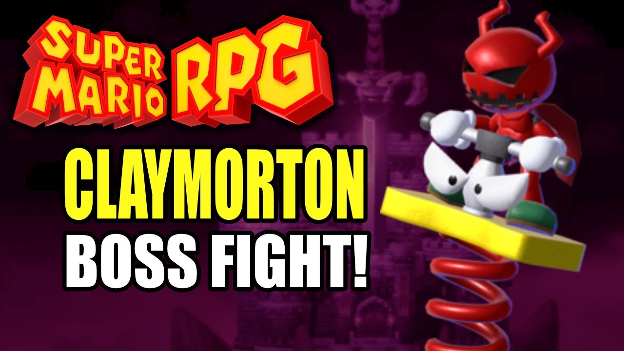 Claymorton/Mac 1st Main Boss Fight - Super Mario RPG Remake - YouTube
